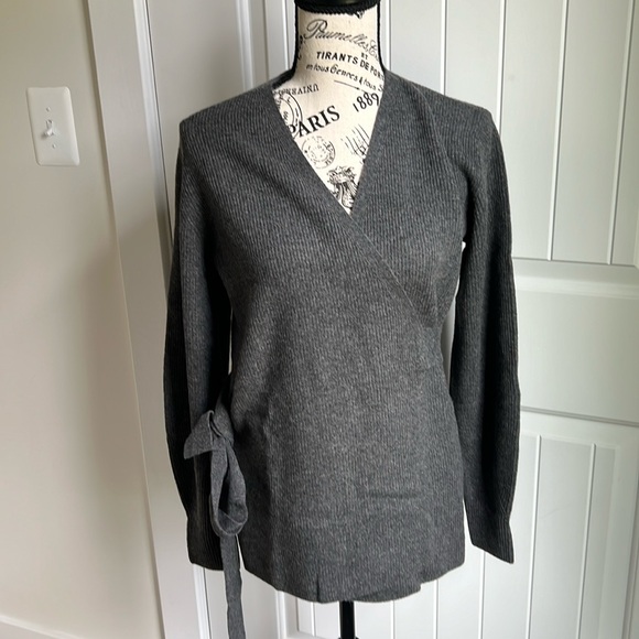 Athleta | Sweaters | Nwt Athleta Alpine Wrap Sweater Wool And Cashmere ...